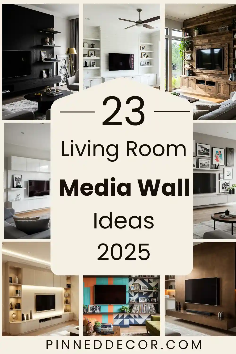 23 Living Room Media Wall Ideas for Stylish, Functional Spaces